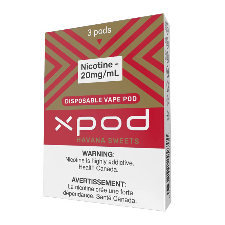 XPOD Disposable Vape POD | Havana Sweets Tobacco Tri-Pack | ePuffer Vape