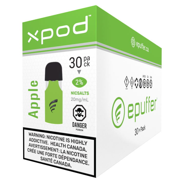 XPOD Double Apple flavour | Prefilled Vaping Pods | ePuffer Vape Canada