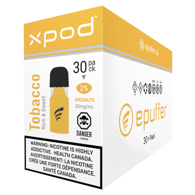 Buy XPOD Rich and Sweet Tobacco Pods 30-Pack Online Canada | ePuffer