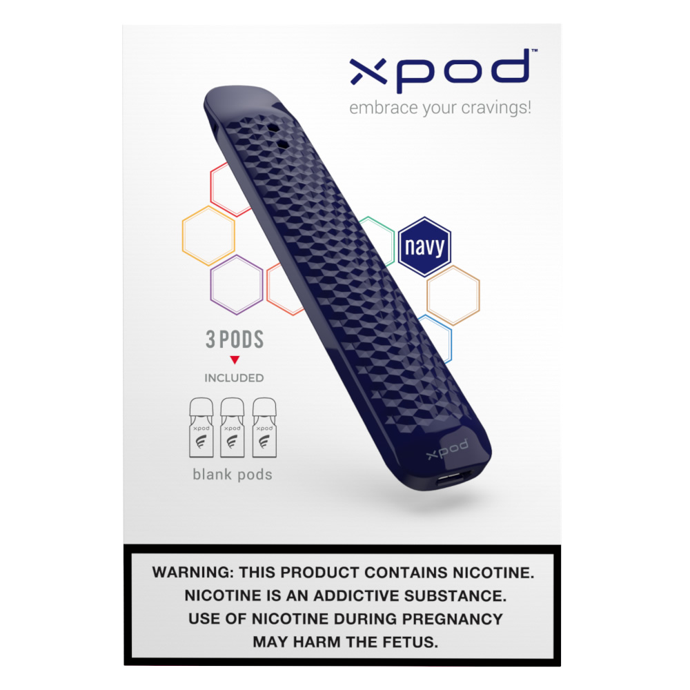 XPOD Navy Rechargeable Vape POD | Slim and Elegant POD device | ePuffer ...