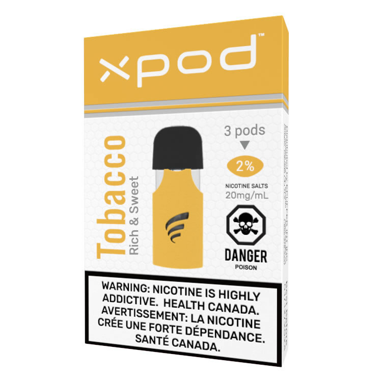 XPOD® Rich & Sweet Tobacco Vape Pods 3-Pack | ePuffer Canada