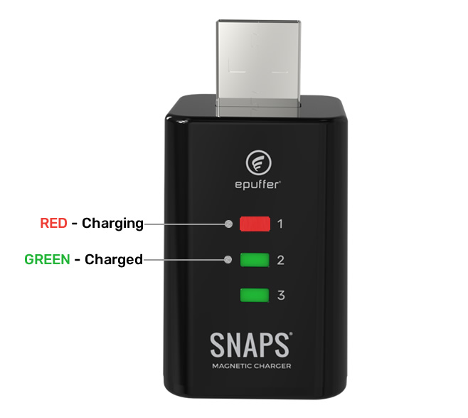 ePuffer SNAPS® E-Cigarette REV-5 TRIO USB Quick Charger | Canada Vapes